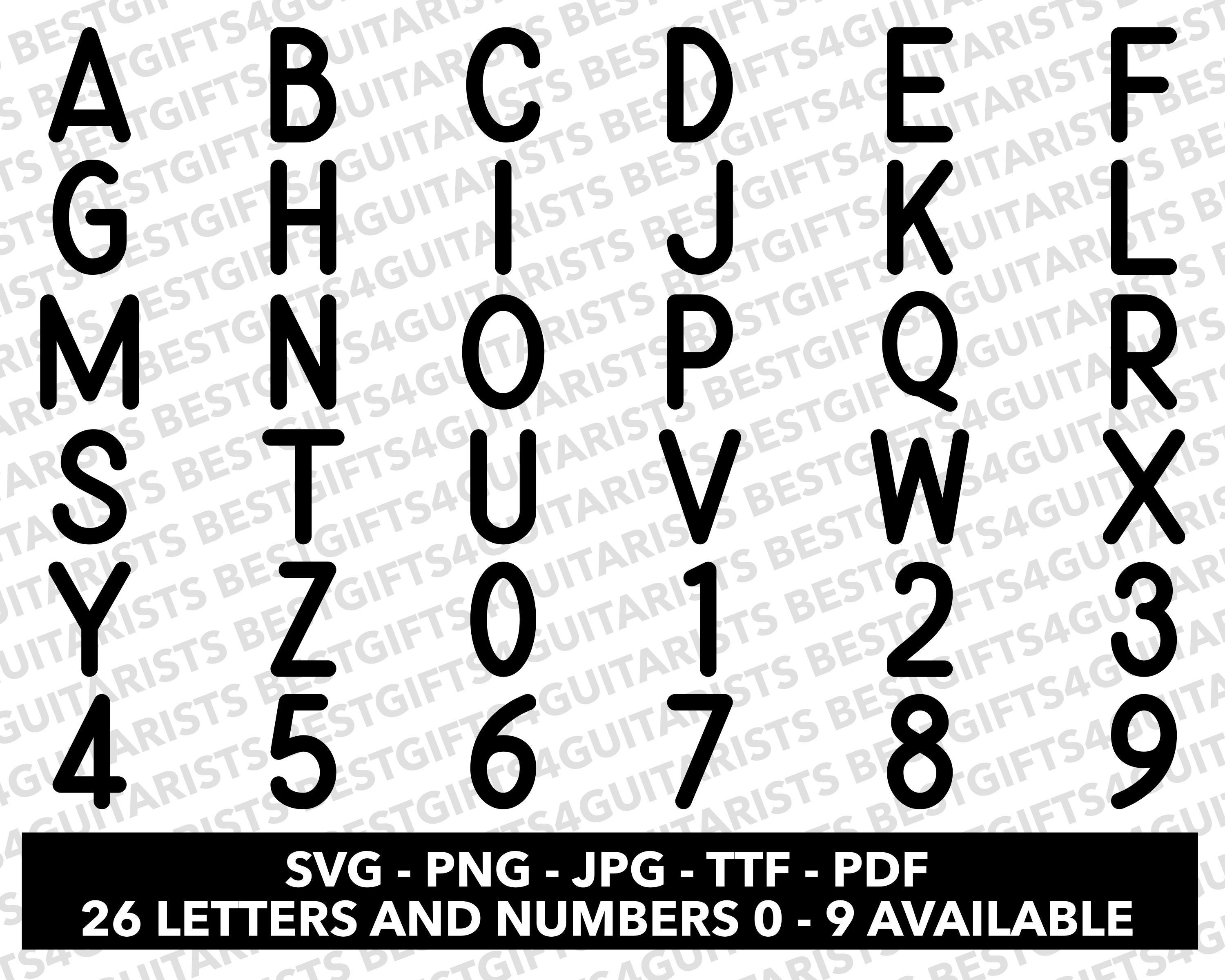 Round Fun Font SVG, Round Font for Canva, Round Font SVG, PNG, Jpg, Ttf ...