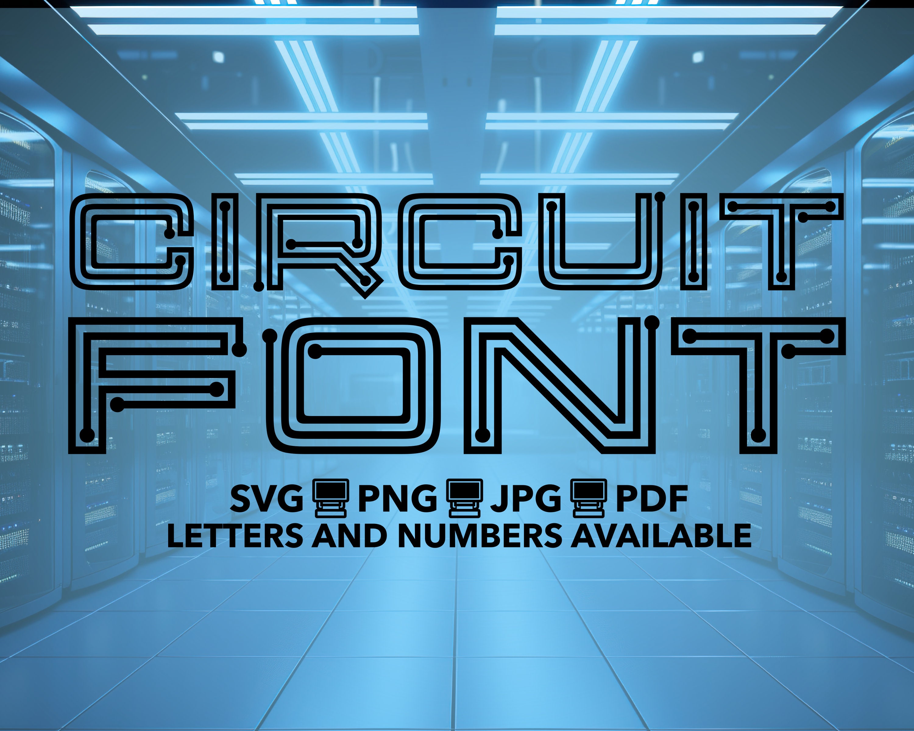 Circuit Font SVG Circuit Font PNG Circuit Letters Svg Png - Etsy