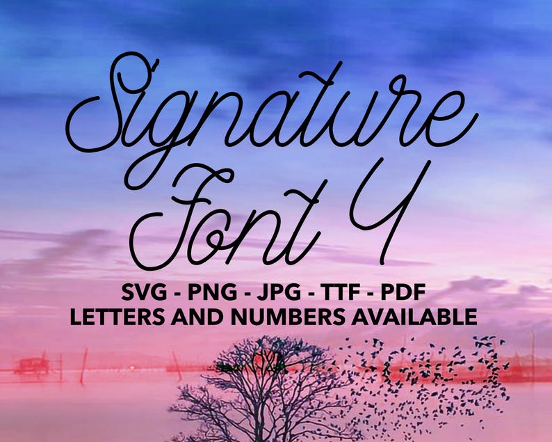 Signature Font SVG, Signature Font for Cricut, Brittany Font SVG, PNG, Jpg, Ttf, Pdf Madison ...