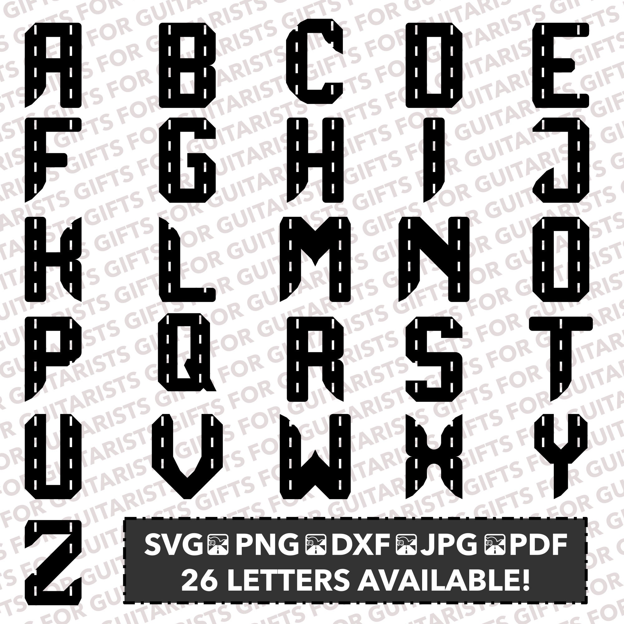 Highway Road Font SVG Road Font PNG Highway Driving Font - Etsy México