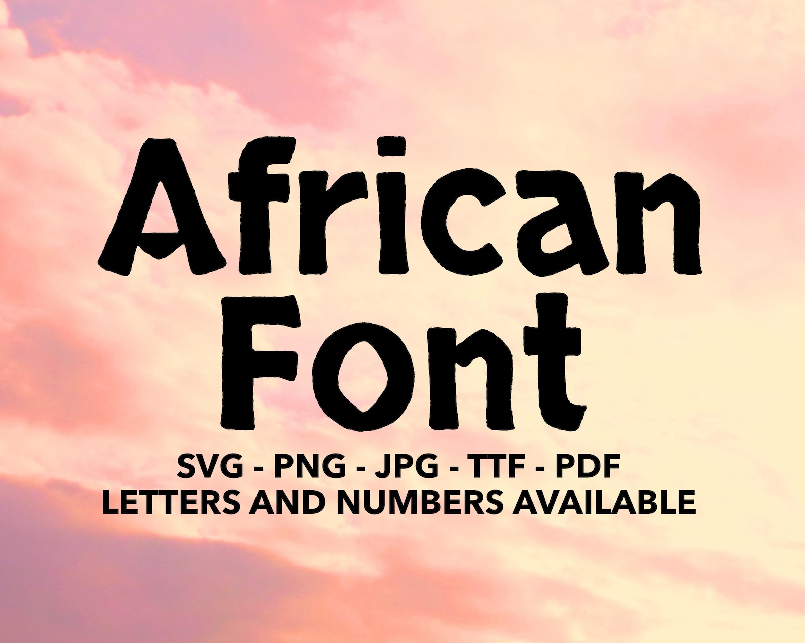 African Font SVG, African Font for Cricut, African Font SVG, PNG, Jpg ...