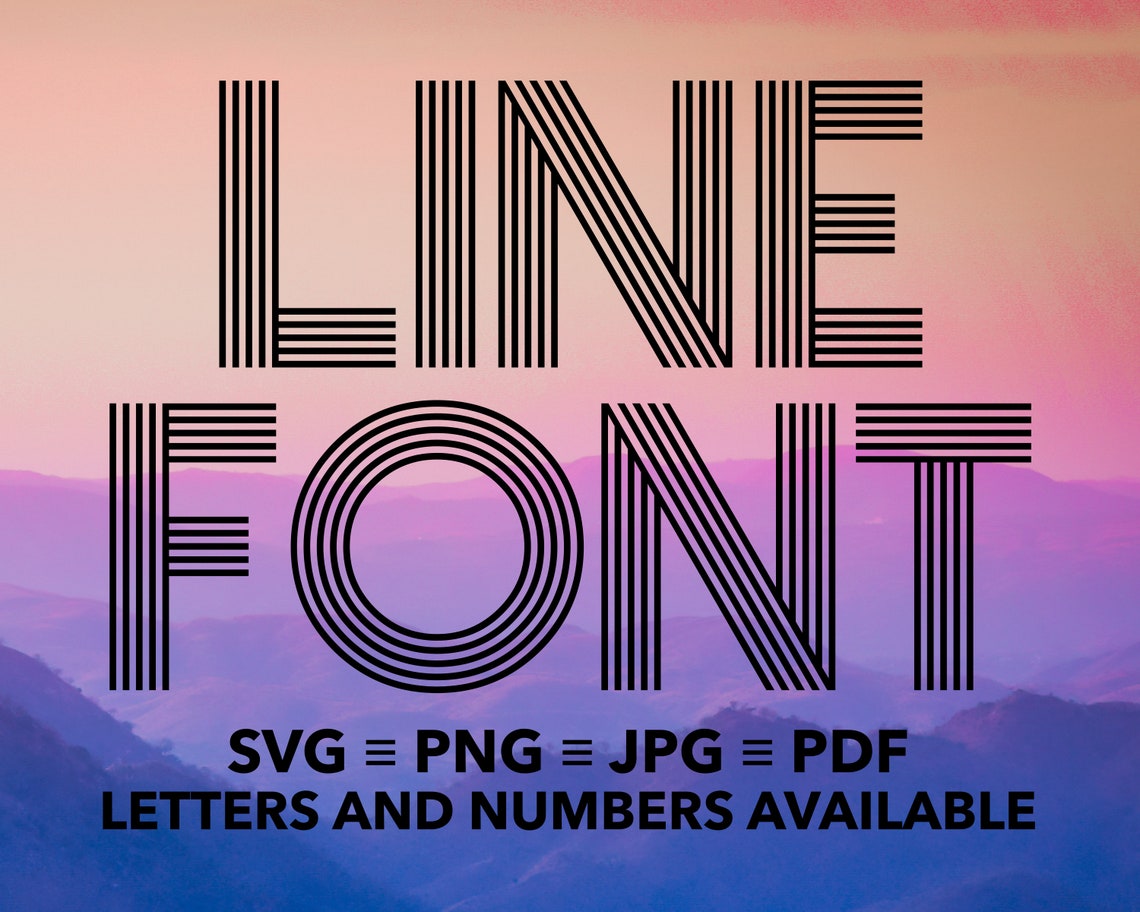 Line Font SVG, Line Letters, Line Numbers, Distressed Letters Svg, Png ...