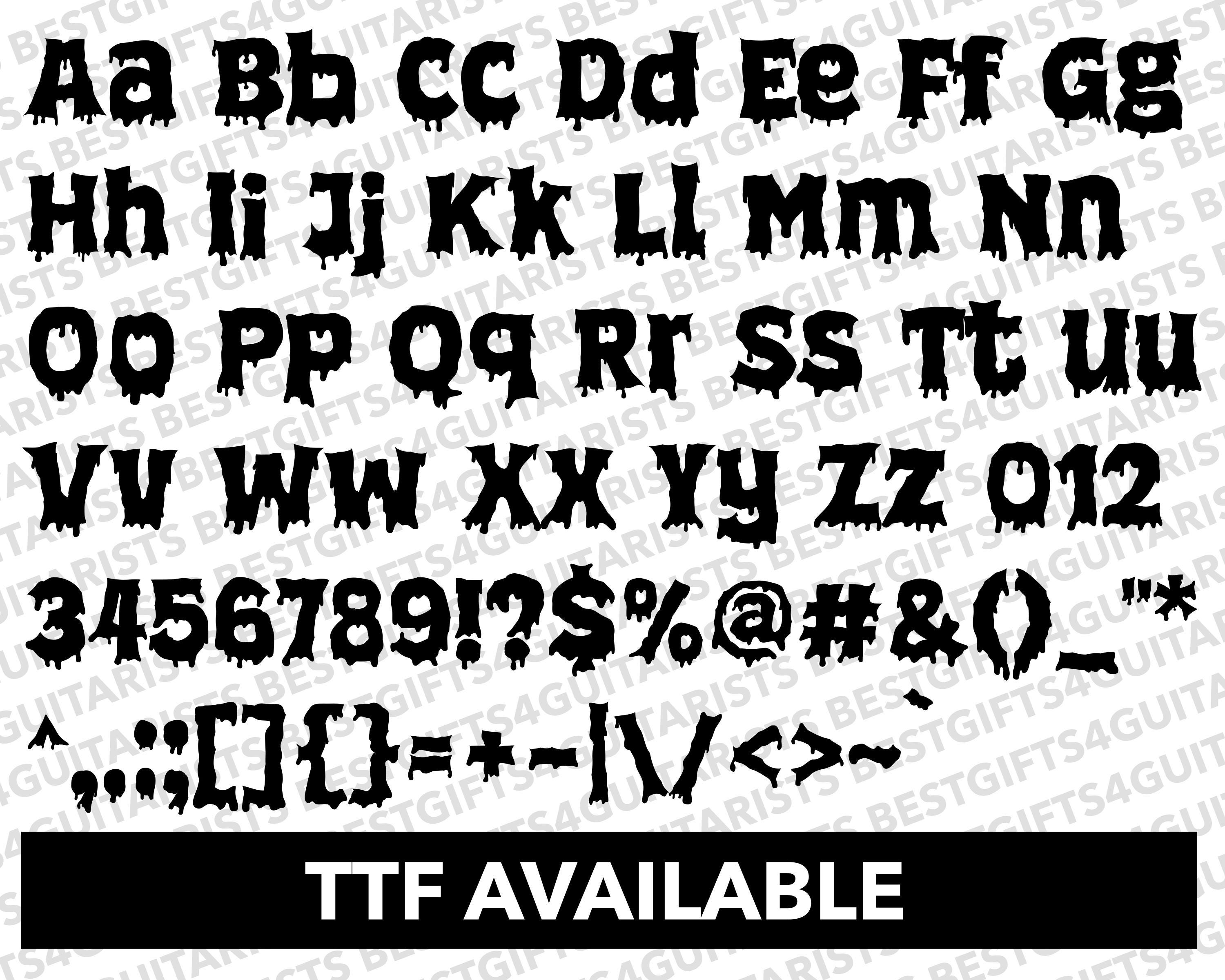 Horror Font SVG, Mystery Alphabet SVG, Horror Font for Cricut Svg, Ttf ...