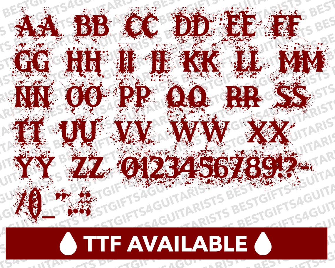 Bloody Serif Font SVG, Blood Font TTF, Bloody Svg, Png, Jpg, Ttf, Pdf ...