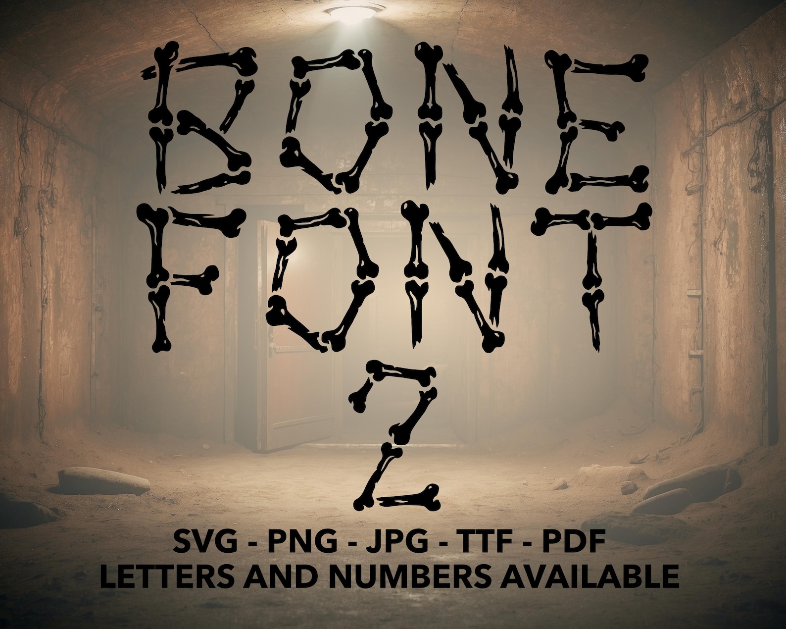 Bone Font SVG, Bone Letters, Bont Font PNG, Bone Numbers Svg, Png, Jpg ...