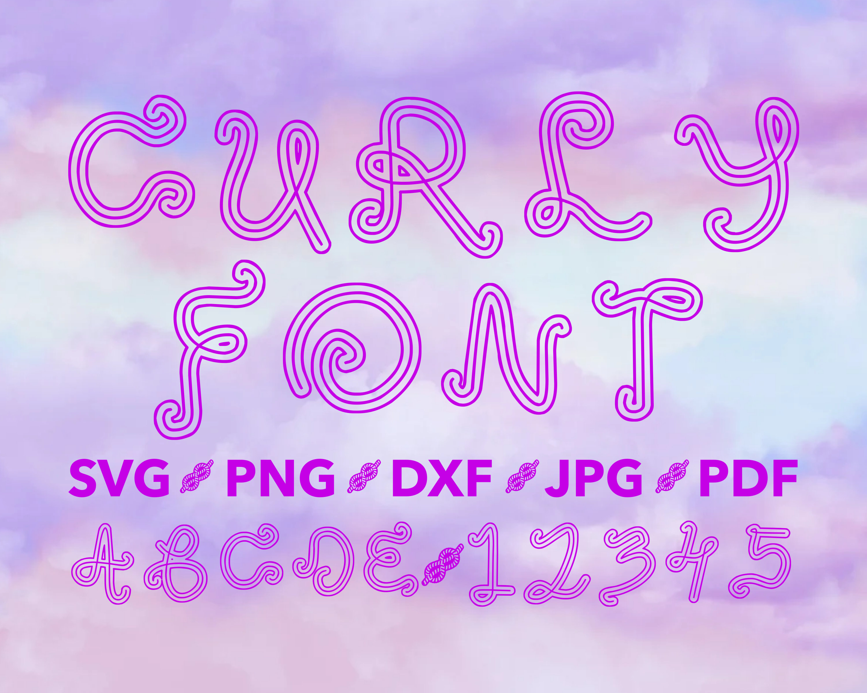 Curly Font SVG Curly Font PNG Calligraphy Font SVG Curly - Etsy Australia