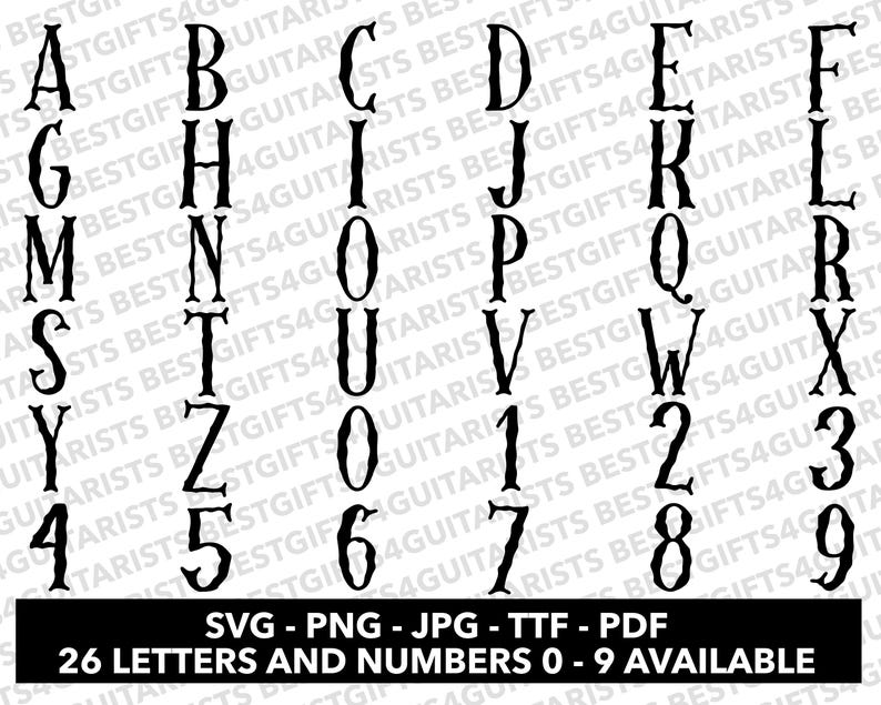 Halloween Font SVG, Horror Cut Font for Cricut, Horror Font SVG, PNG ...