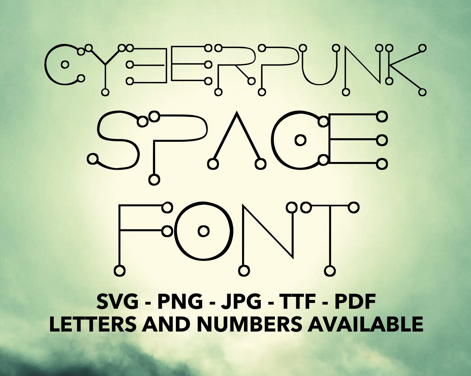 Cyberpunk Space Font SVG, Cyberpunk Font for Cricut, Cyberpunk Font SVG ...