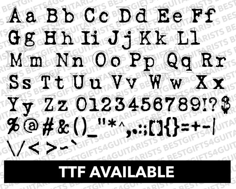 Distressed Font SVG, Distressed Font, Distressed Letters Svg, Png, Jpg ...