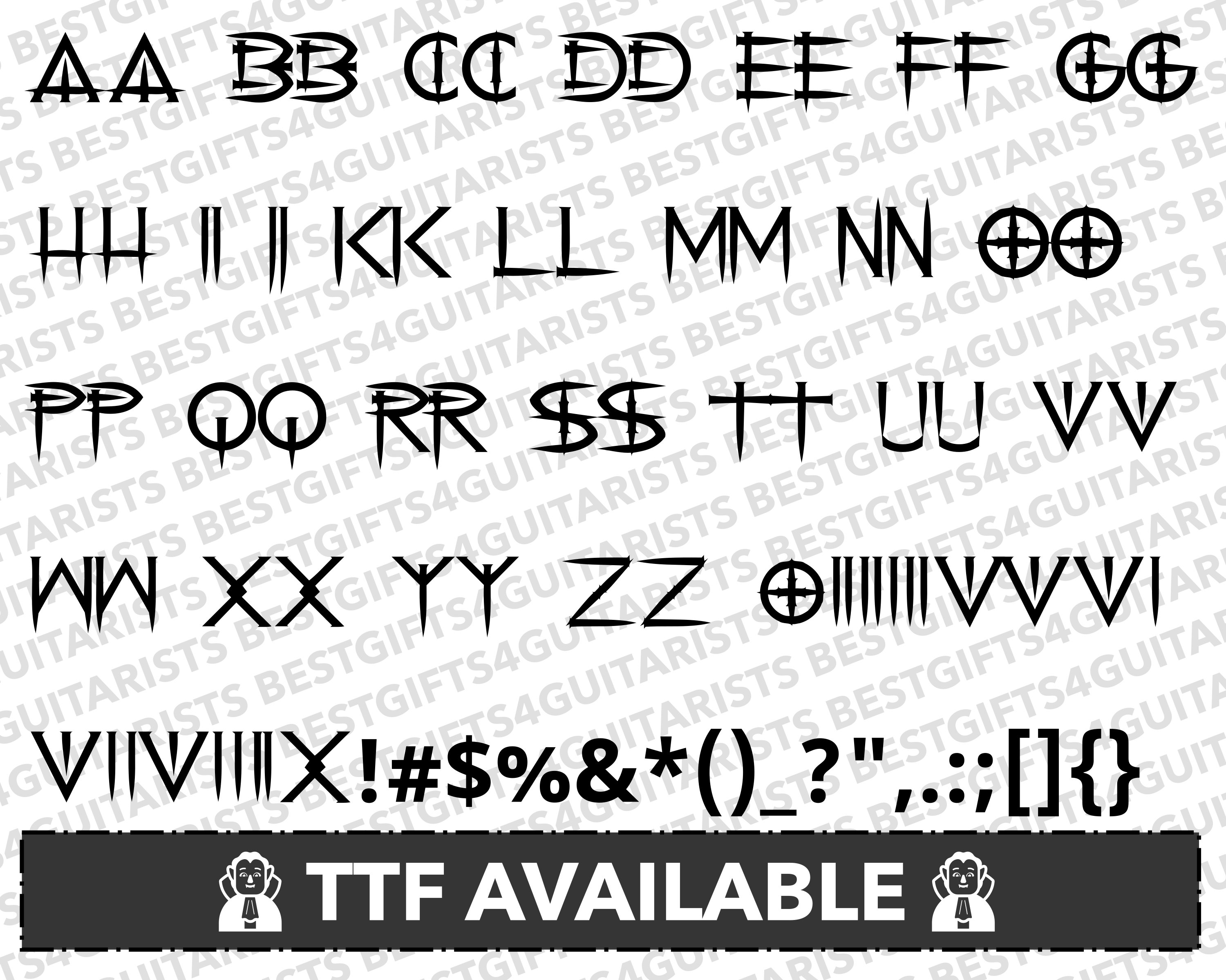 Vampire Hunter Font SVG, Vampire Hunter Font TTF, Vampire Hunter ...