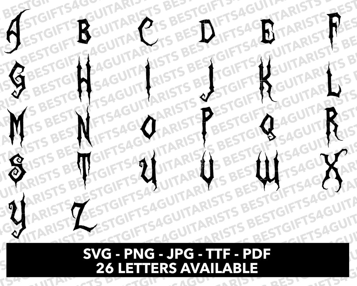 Horror Font SVG, Horror Alphabet SVG, Horror Font for Cricut Svg, Ttf ...