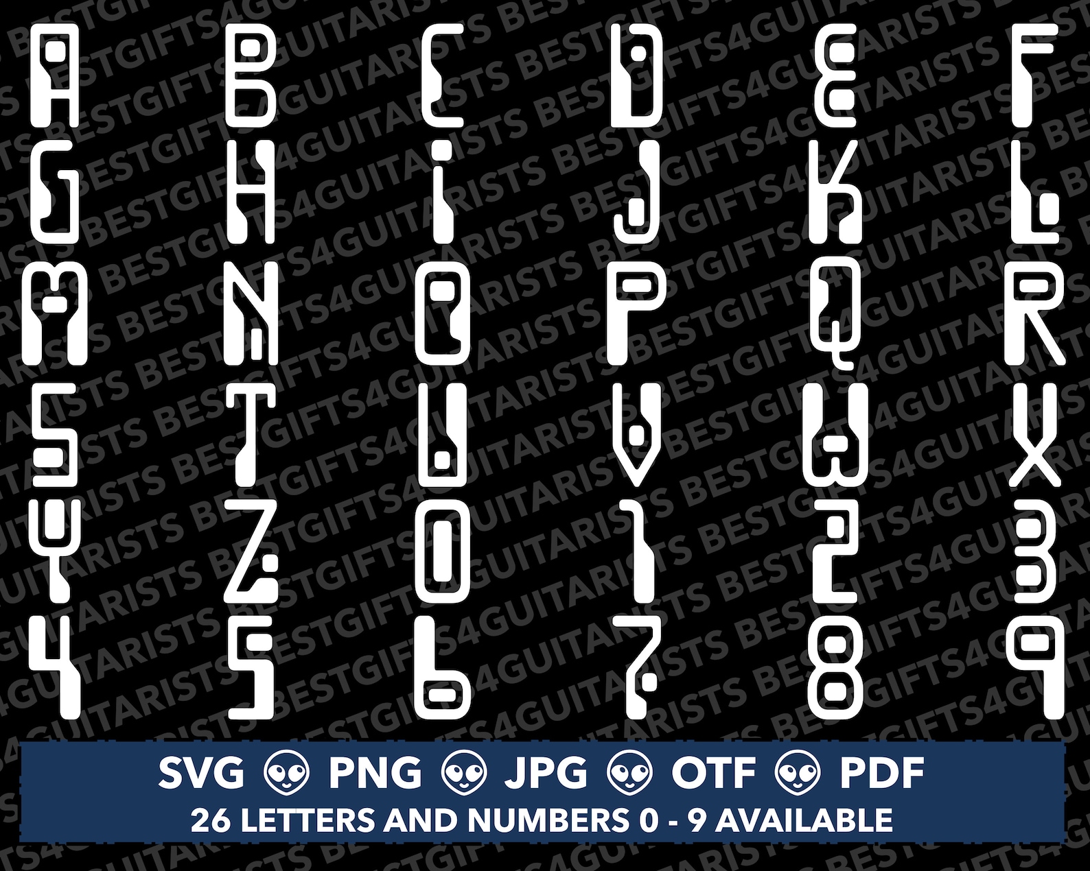 Alien Font 3 SVG, Alien Font 3 TTF, Alien Letters Svg, Png, Jpg, Ttf ...