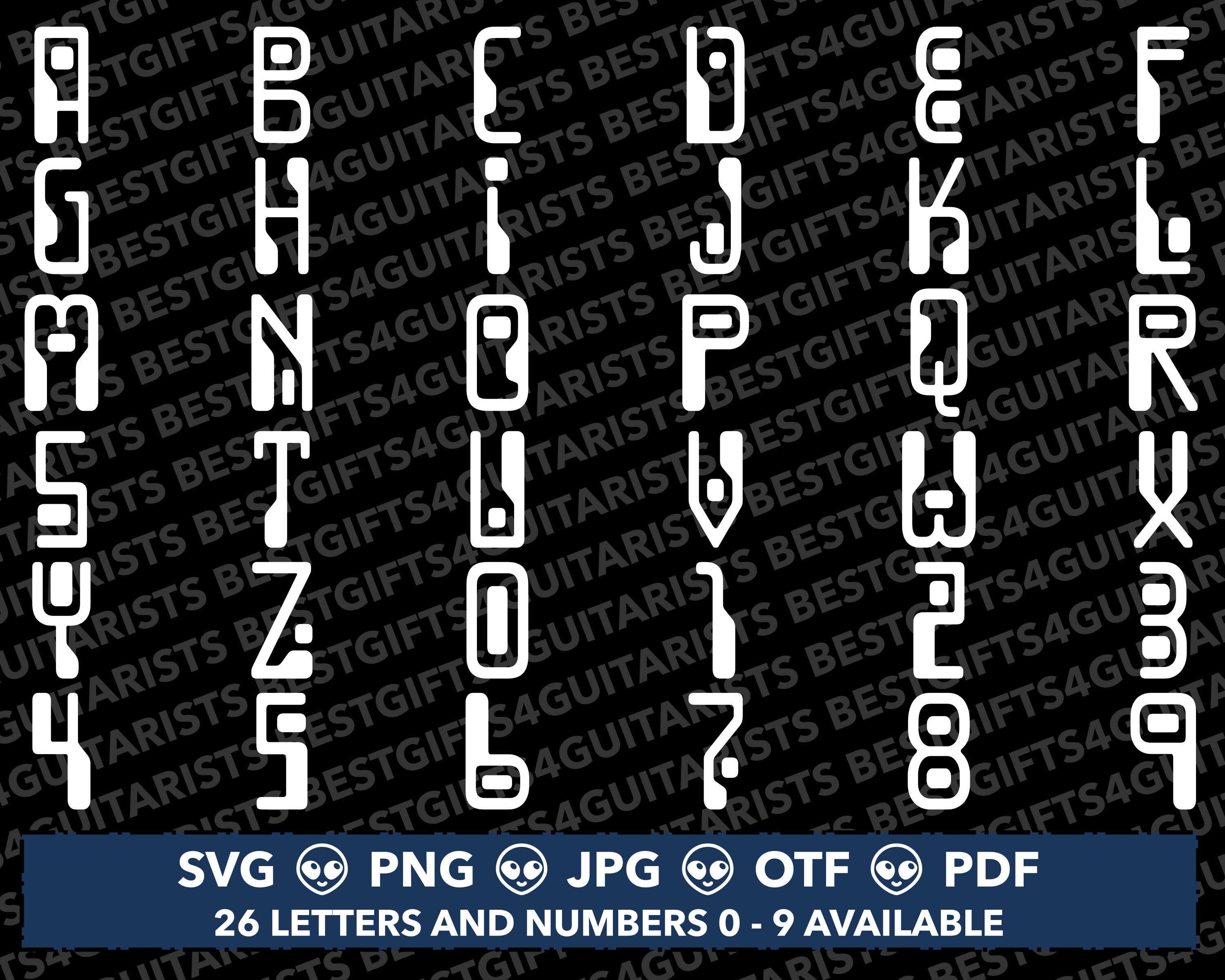 Alien Font 3 SVG, Alien Font 3 TTF, Alien Letters Svg, Png, Jpg, Ttf ...