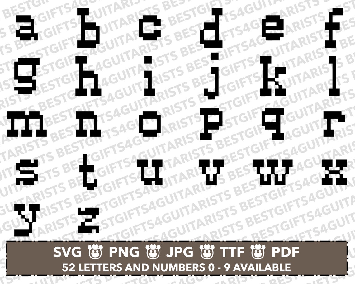Western Pixel Font SVG, Western Pixel Font TTF, Western Pixel Letters ...