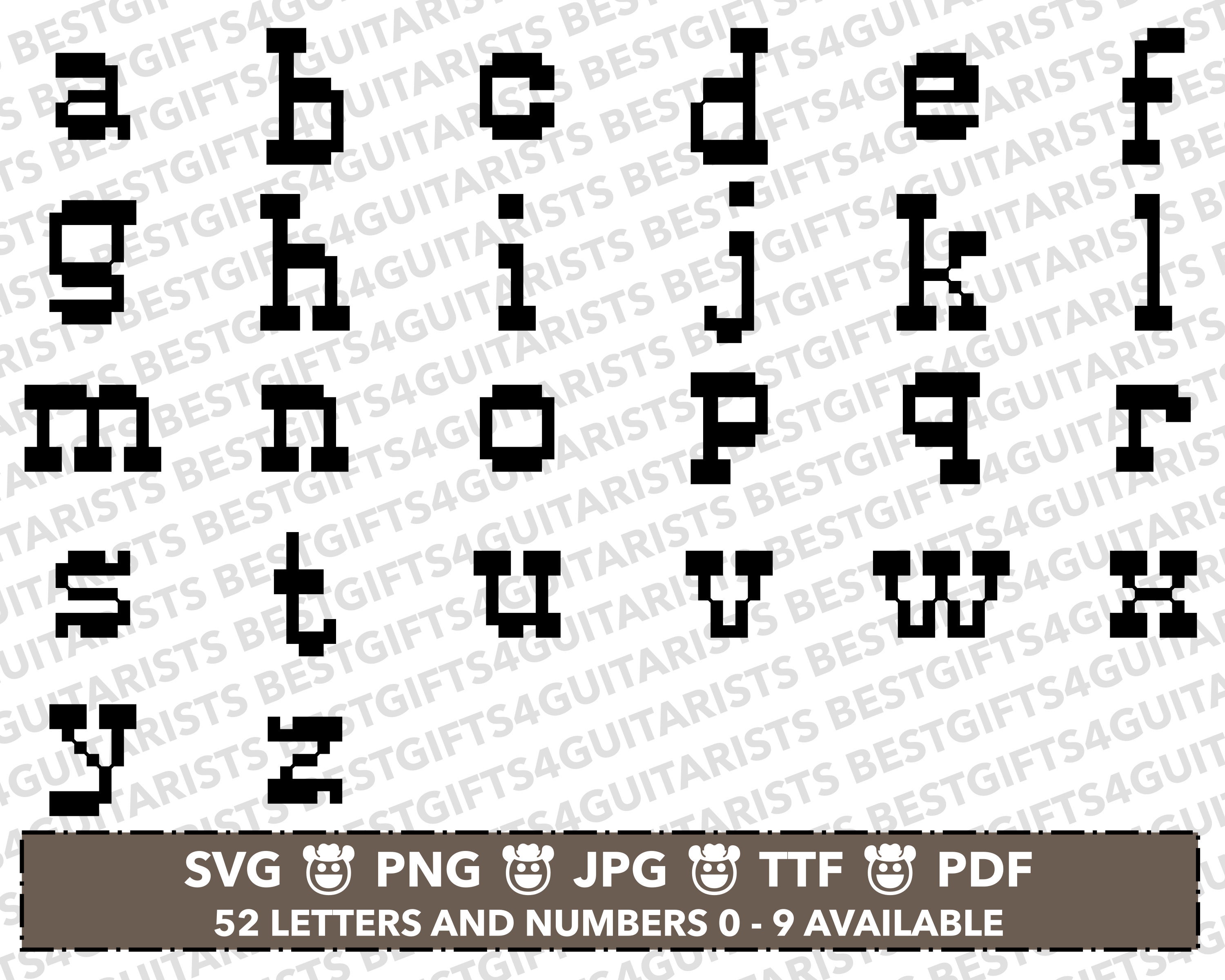 Western Pixel Font SVG, Western Pixel Font TTF, Western Pixel Letters ...