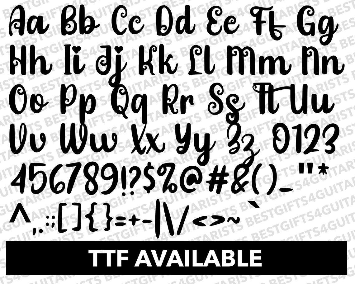 Curly Quick Font SVG, Curly Font TTF, Curly Letters SVG, Png, Jpg, Ttf ...
