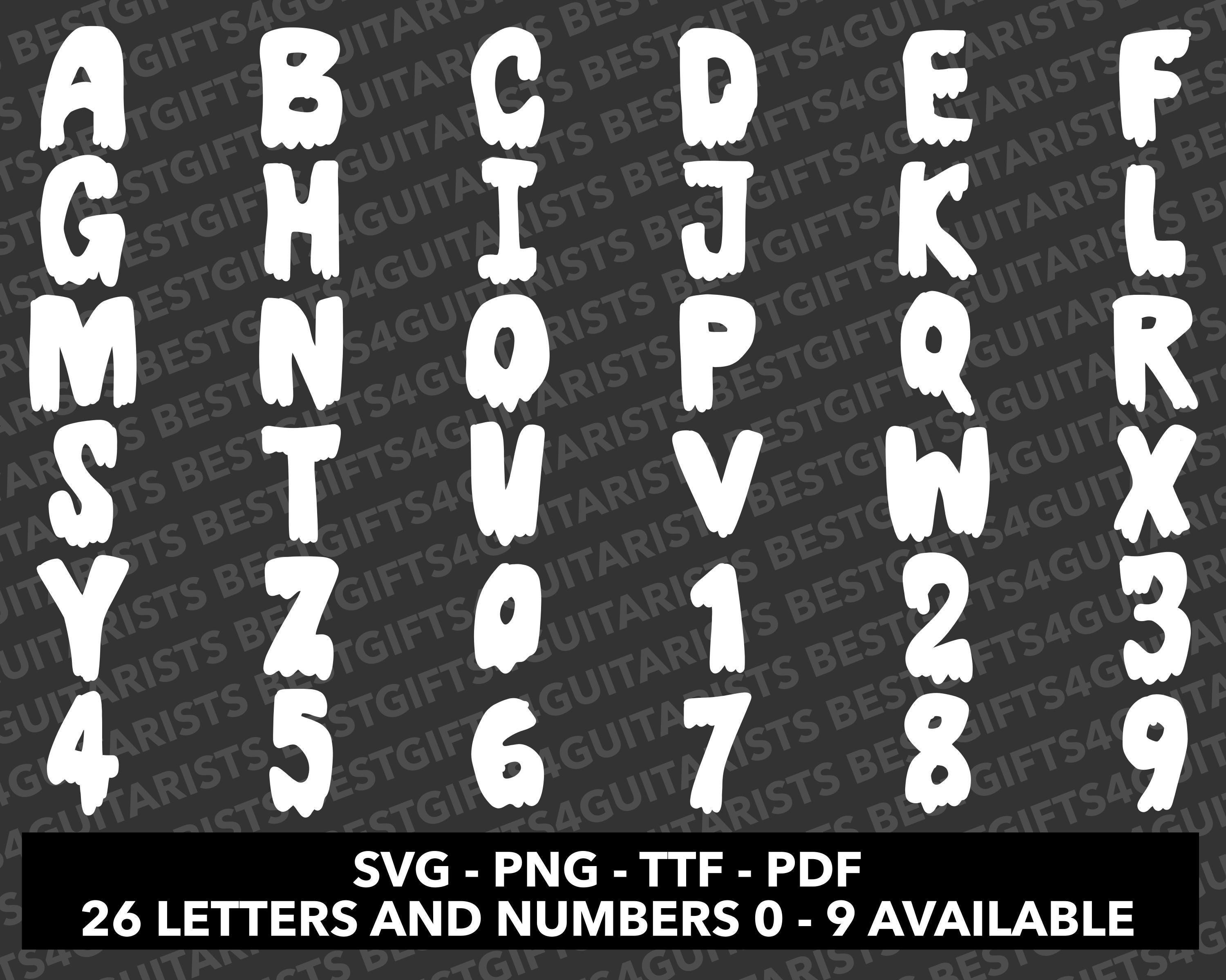 Ghost Font SVG, Horror Alphabet SVG, Ghost Font SVG, Ttf, Pdf, Png ...