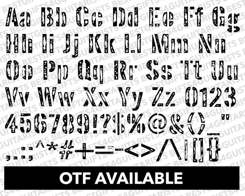 Distressed Font SVG, Distressed Font TTF, Distressed Faded Stencil Font ...