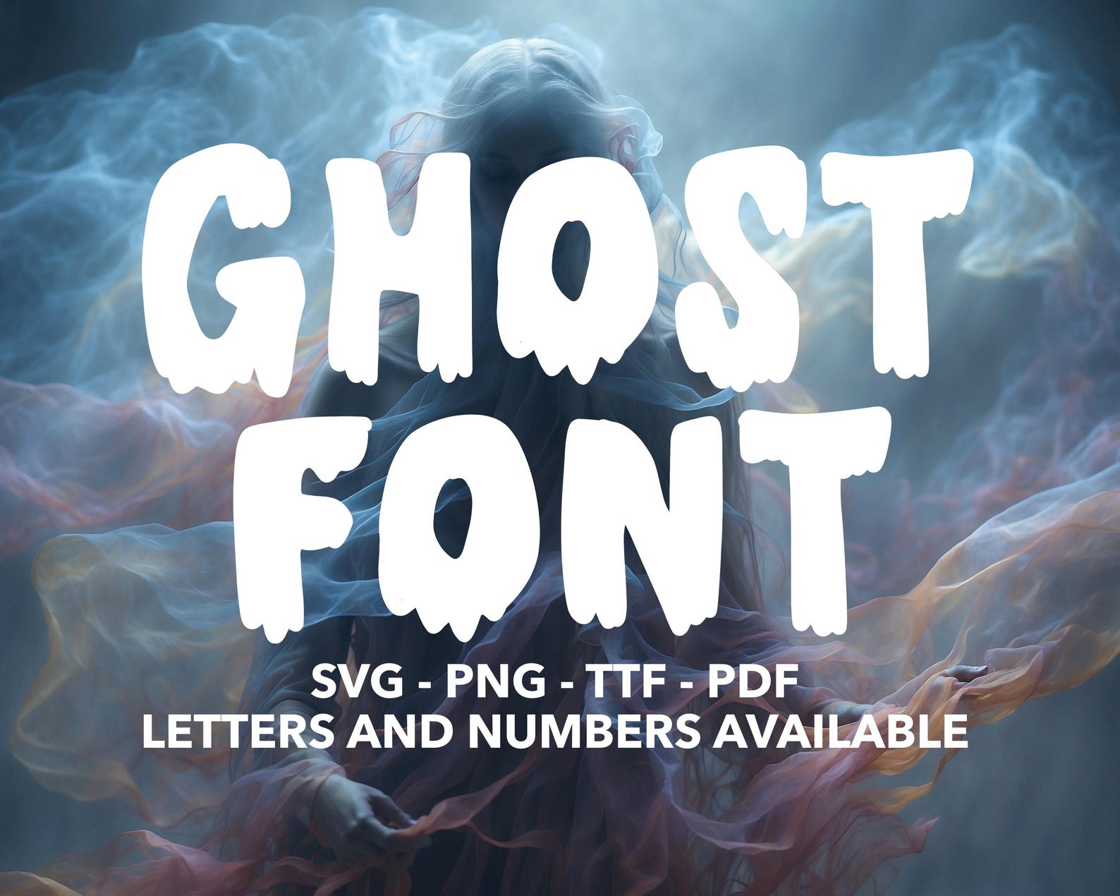Ghost Font SVG, Horror Alphabet SVG, Ghost Font SVG, Ttf, Pdf, Png ...