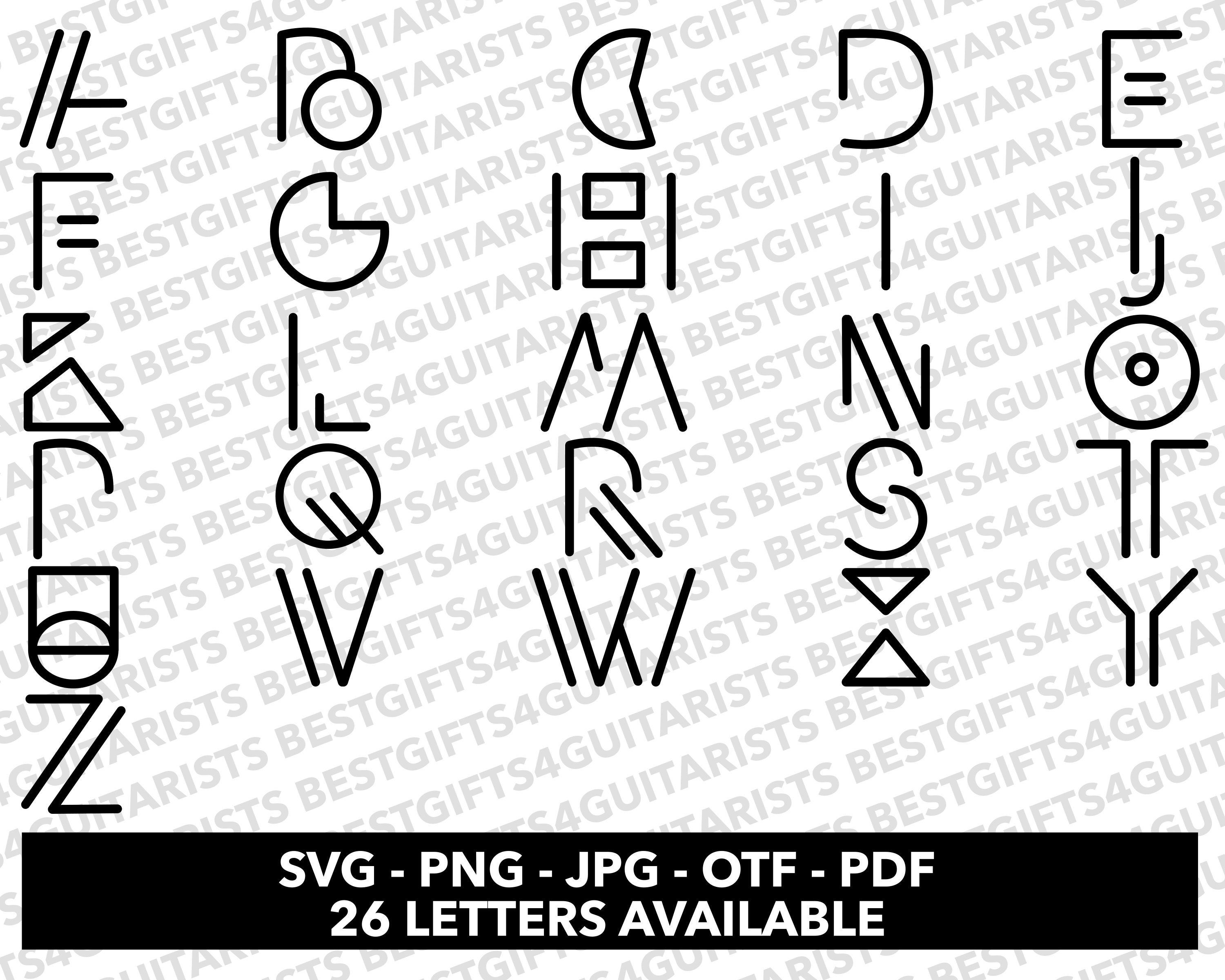 Alien Space Font SVG, Alien Font for Cricut, Alien Font SVG, PNG, Jpg ...