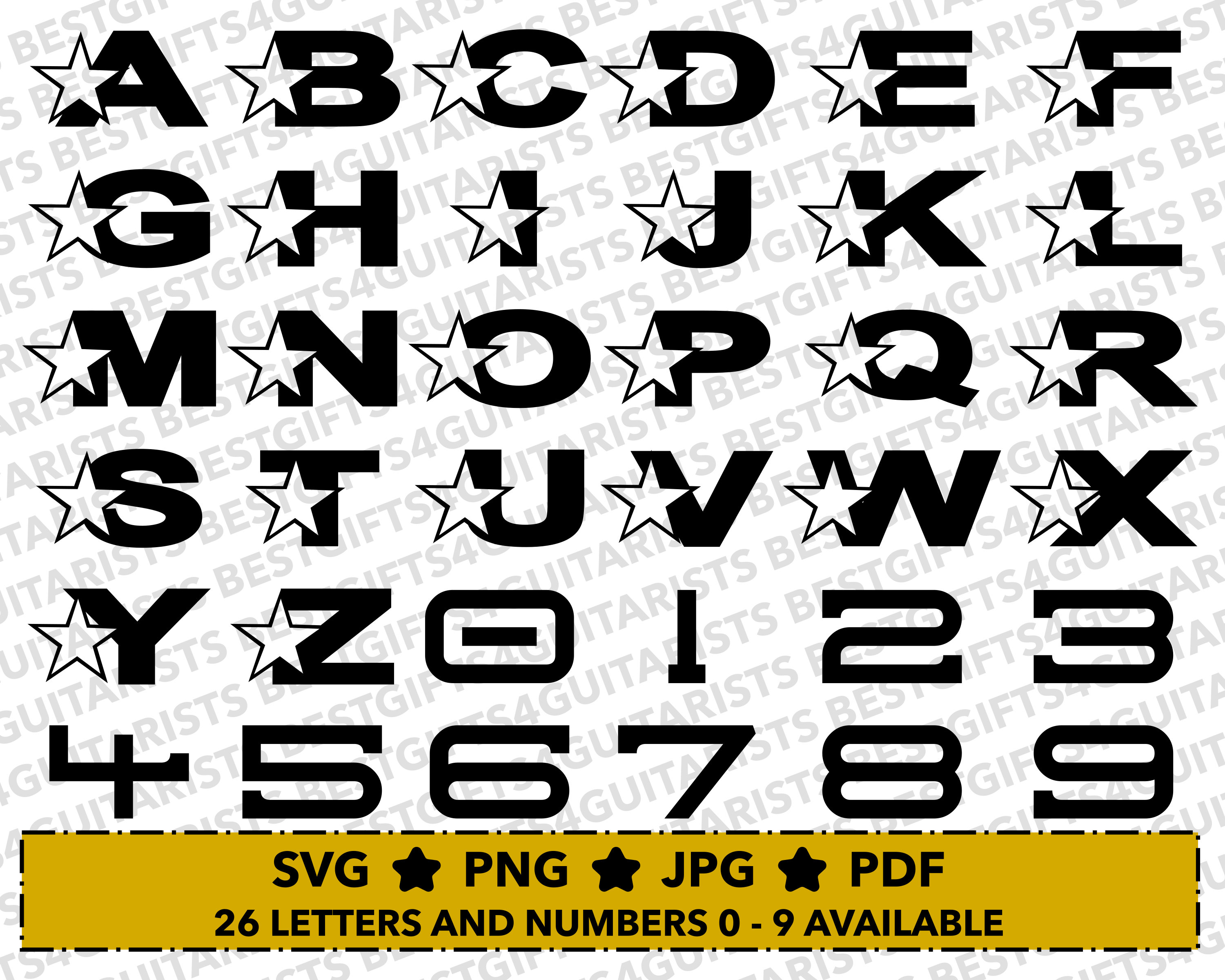 Dancing Star Font SVG, Dance Star Font PNG, Dancing Star Letters Svg ...