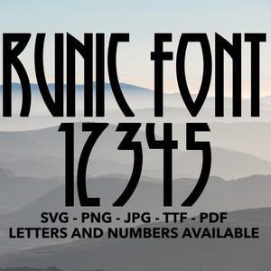 Runic Font SVG, Runic Font for Canva, Runic Font SVG, PNG, Jpg, Ttf ...
