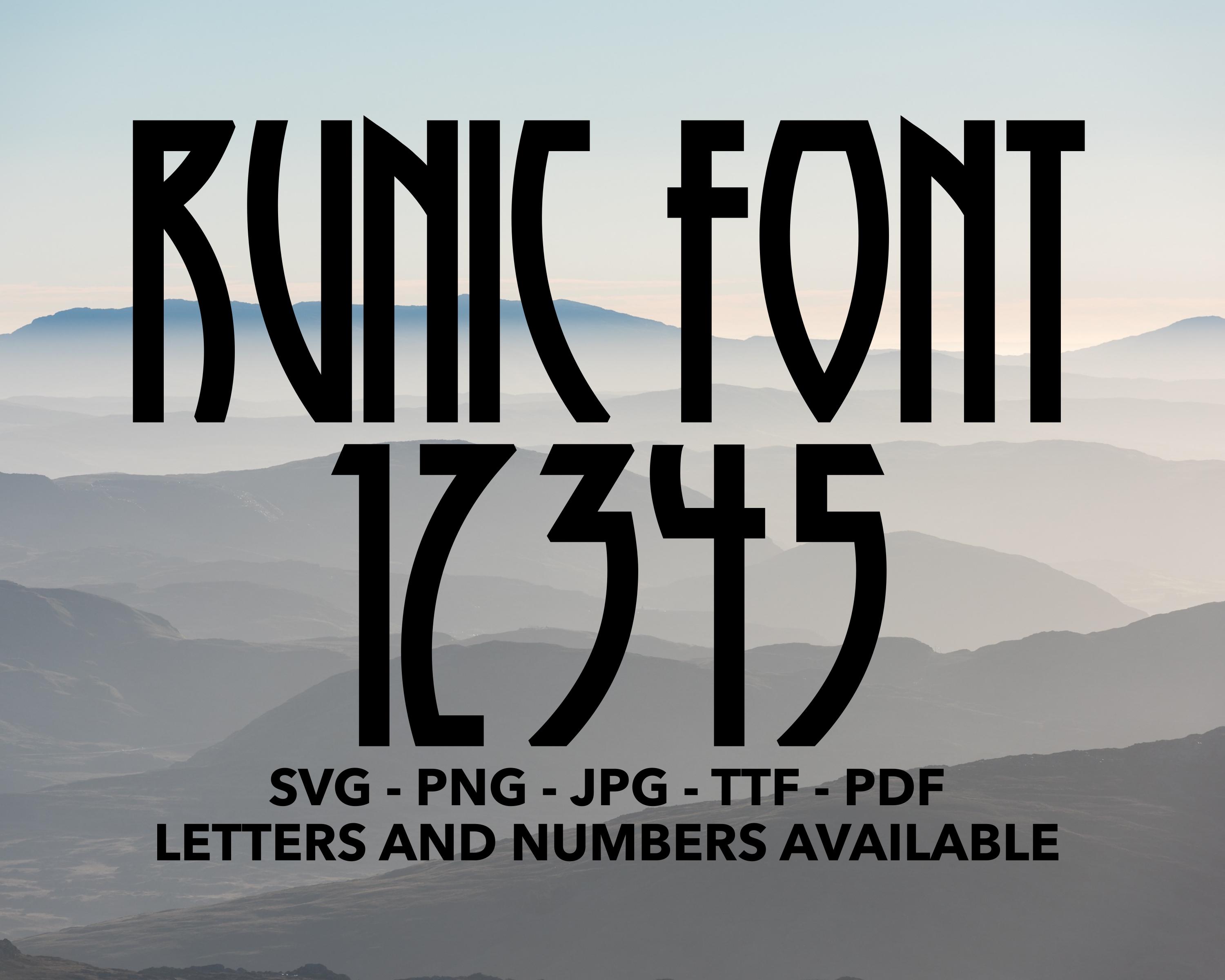 Runic Font SVG, Runic Font for Canva, Runic Font SVG, PNG, Jpg, Ttf ...