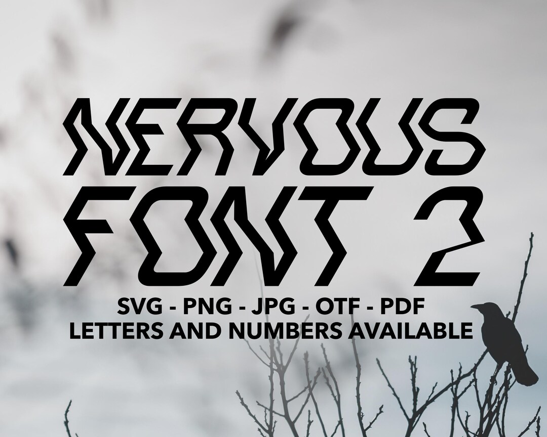 Motion Blur Font SVG, Gamer Font for Cricut, Wavy Font SVG, PNG, Jpg ...