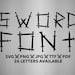 Sword Font SVG, Sword Font for Cricut, Medieval Font SVG, PNG, Jpg, Ttf ...