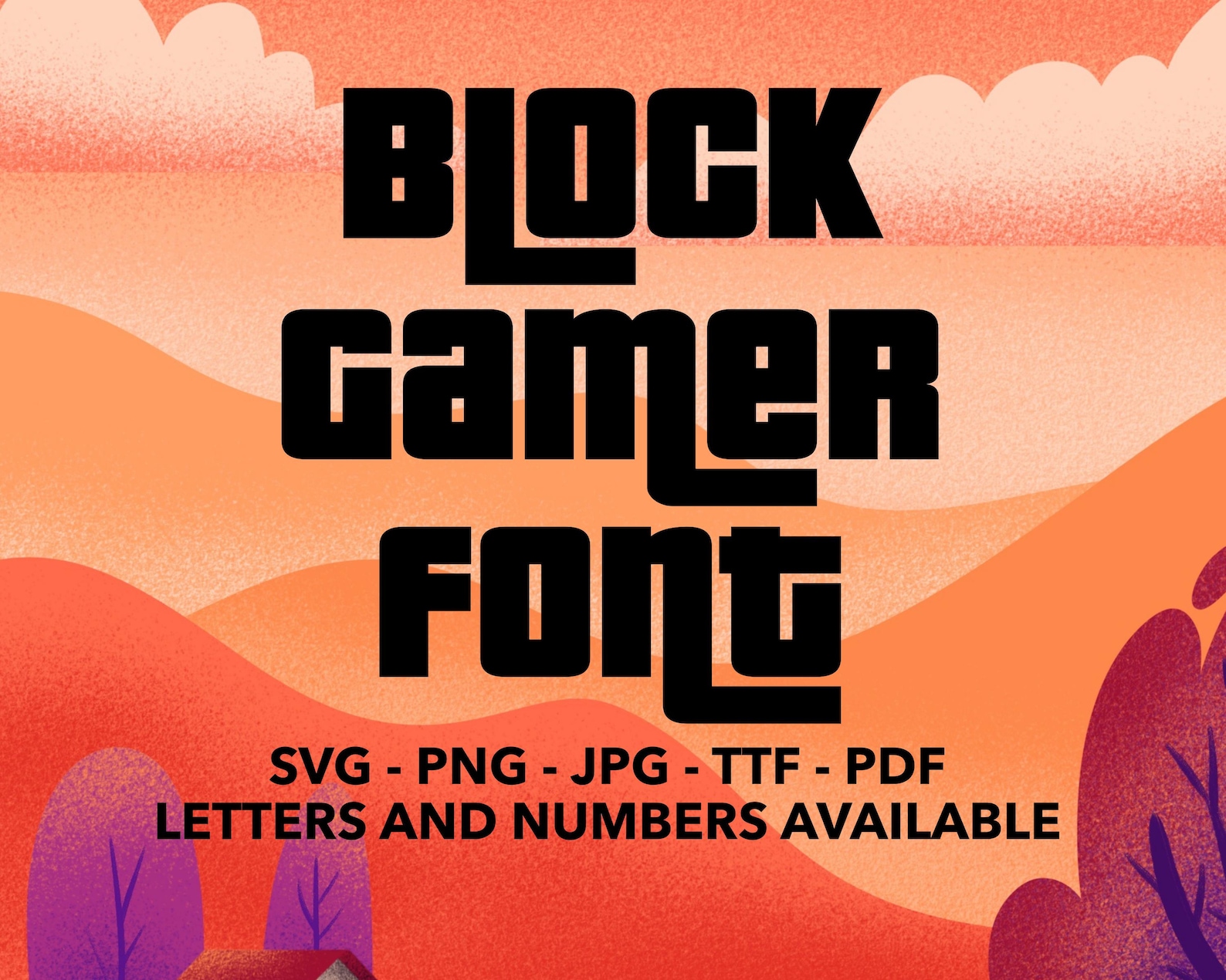 Block Gamer Font SVG, Gamer Font for Canva, Gamer Font SVG, PNG, Jpg ...
