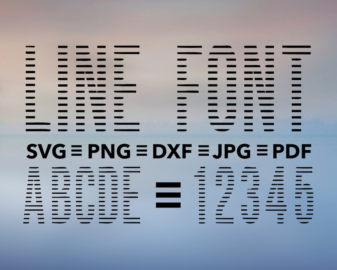 Line Font SVG Distressed Font PNG Lines Font SVG Line Alphapack Svg ...