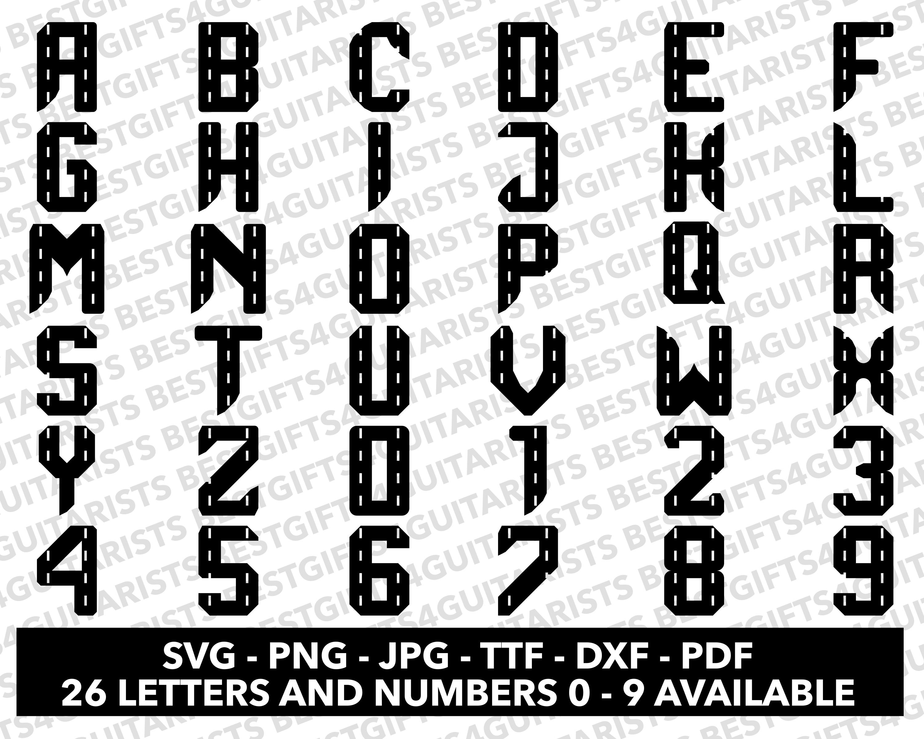 Highway Road Font SVG, Motorcycle Font PNG, Motorcross Font, Highway ...