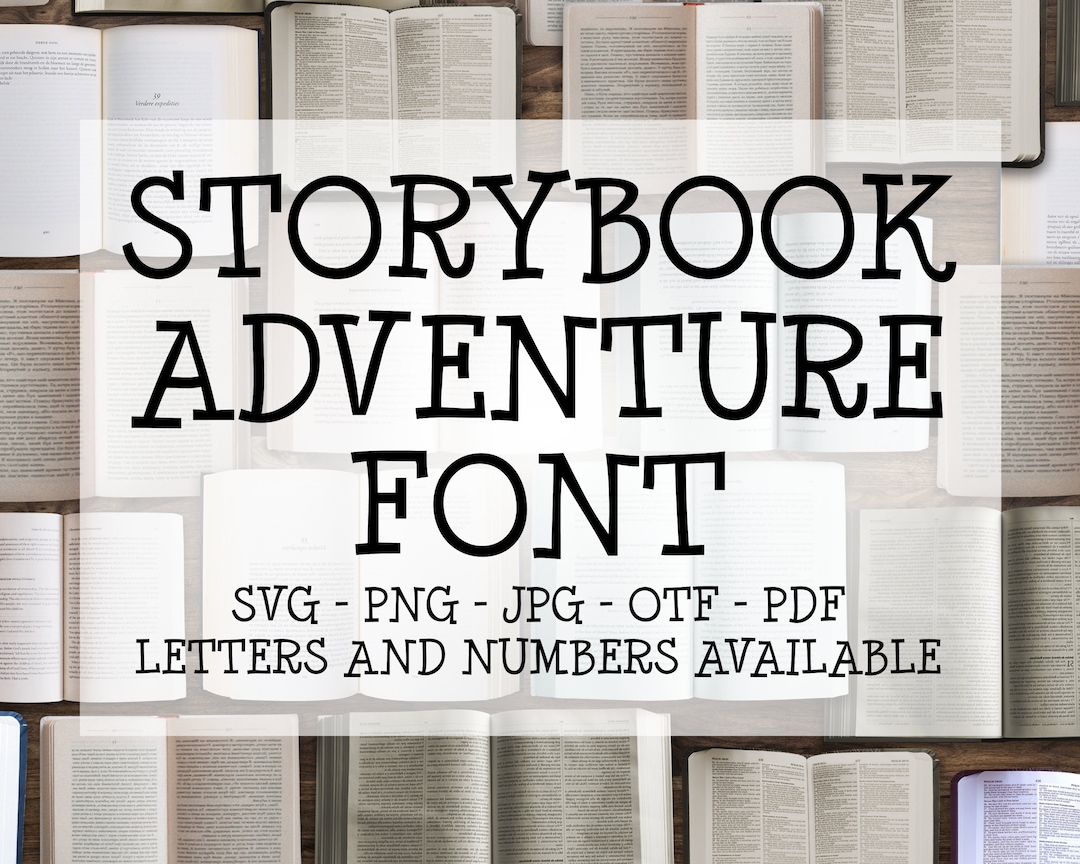 Storybook Adventure Font SVG, Storybook Font for Cricut, Storybook Font ...
