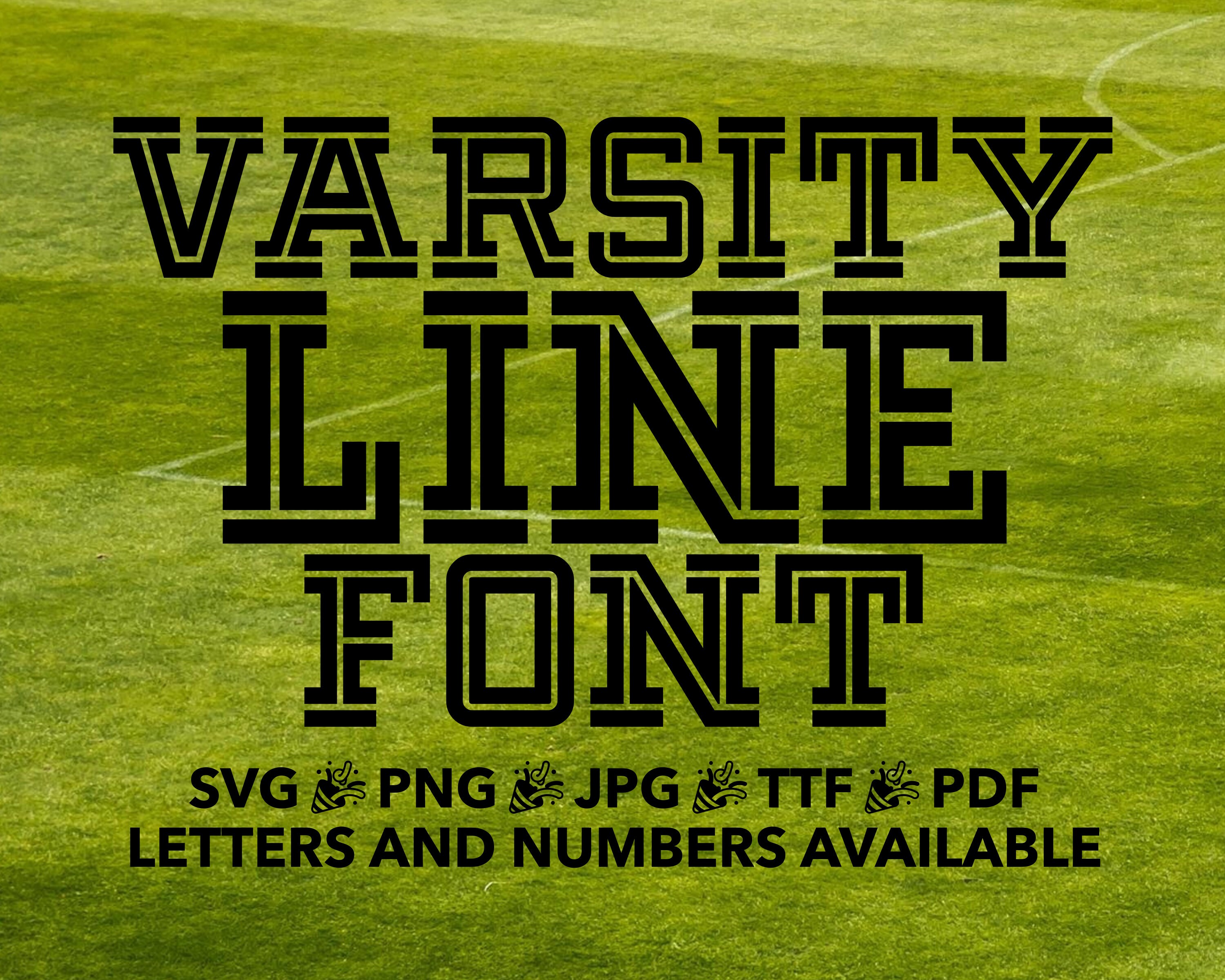 Varsity Line Font SVG, Varsity Line Font TTF, Varsity Line Alphabet Svg ...