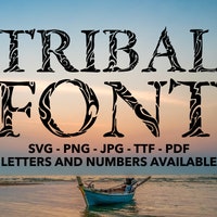 Tribal Font SVG, Tribal Font 3 Numbers, Tribal Font SVG, PNG, Jpg, Ttf ...