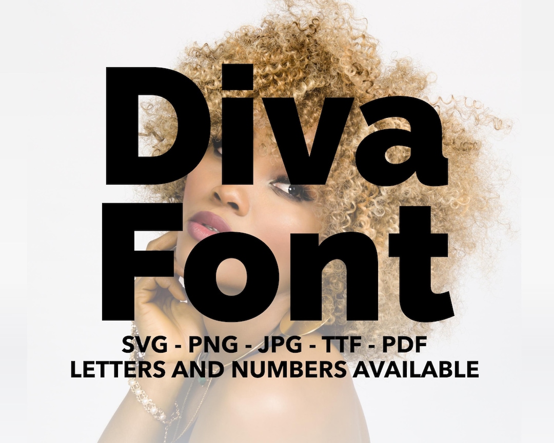 Diva Font SVG, Diva Font TTF, Diva Letters Svg, Png, Jpg, Ttf, Pdf Diva ...