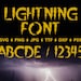 Lightning Letters and Numbers SVG - Thunder Bolt Alphabet - Lightning ...