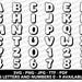 Bold Outline Font SVG, Outline Font for Cricut, Outline Font SVG, PNG ...