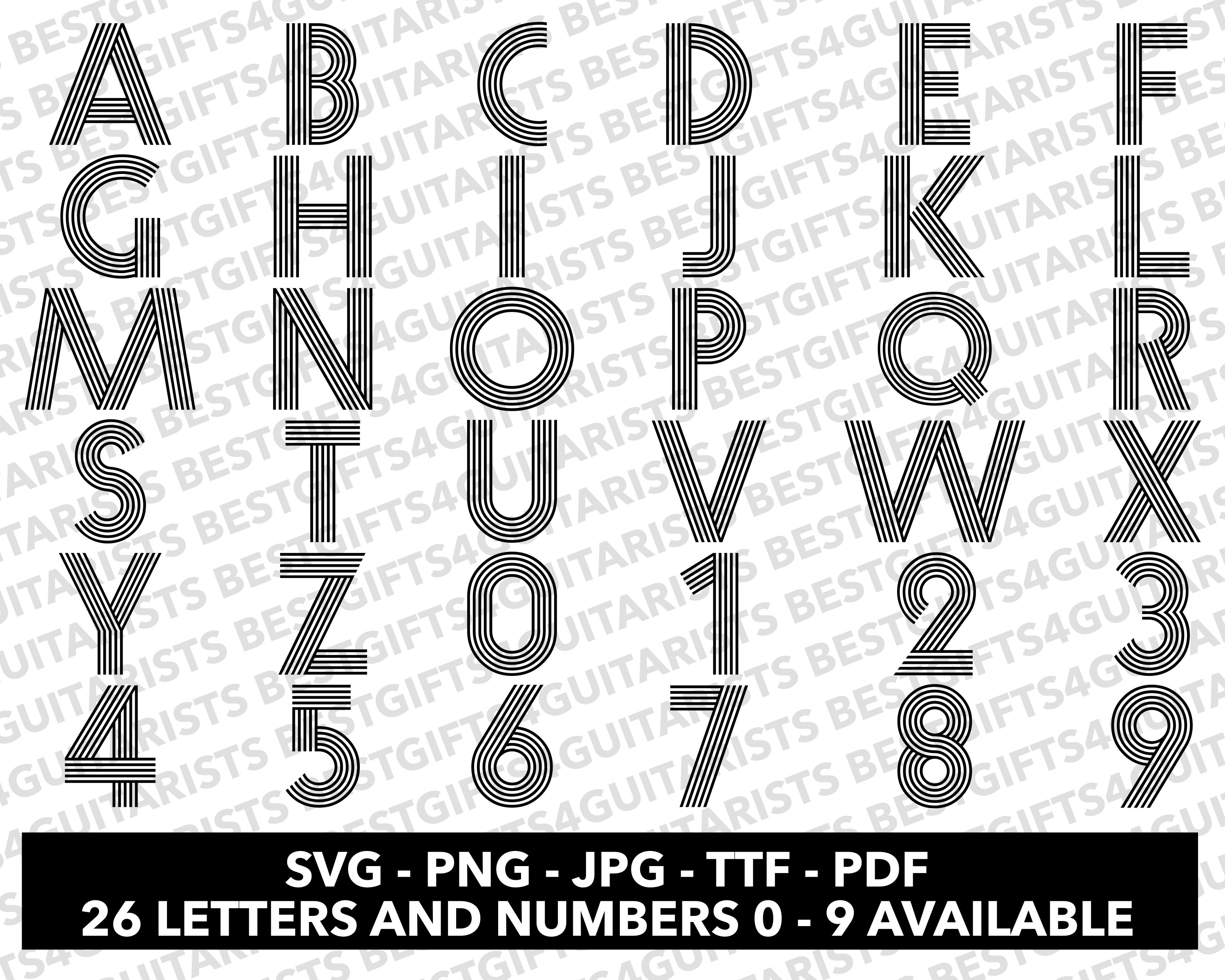 Line Font SVG, Line Letters, Line Numbers, Distressed Letters SVG, PNG ...