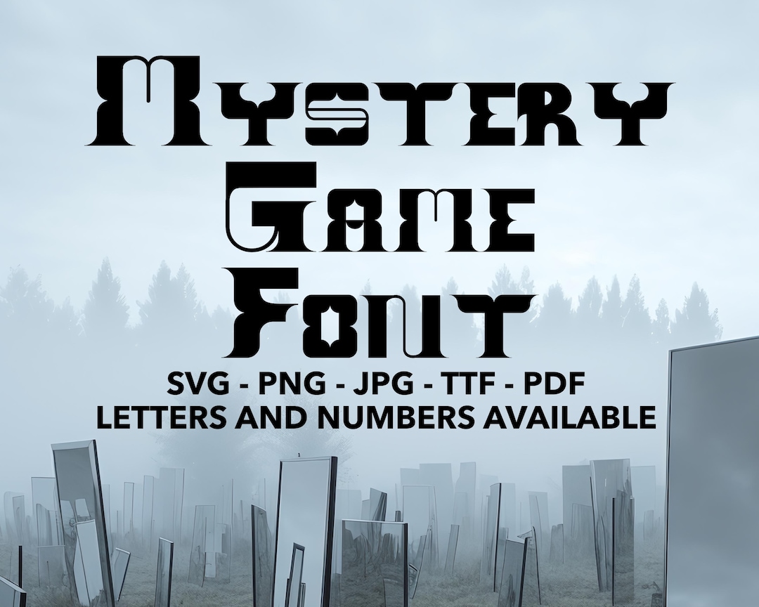 Mystery Font SVG, Mystery Font for Cricut, Mystery Font SVG, PNG, Jpg ...