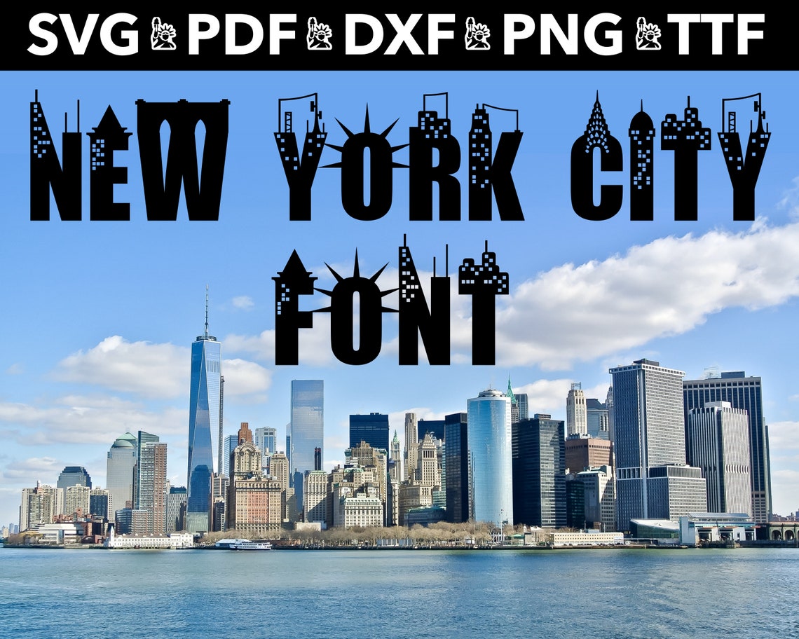 New York City Font SVG - New York Font Cricut File - New York City ...