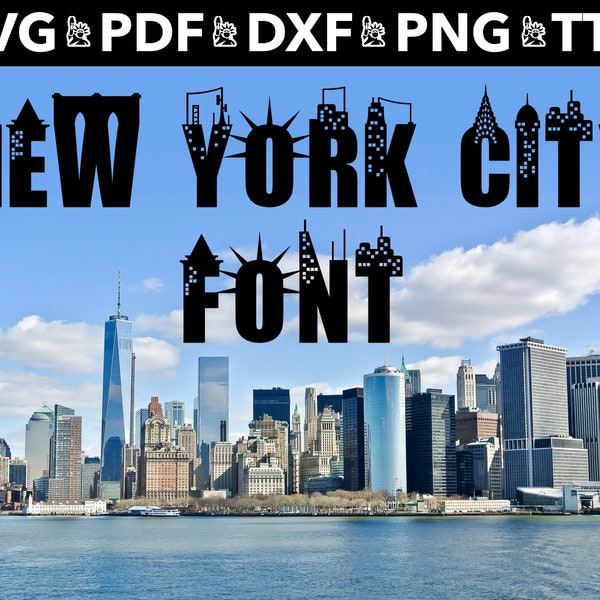 New York Font - Etsy