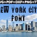New York City Font SVG - New York Font Cricut File - New York City ...