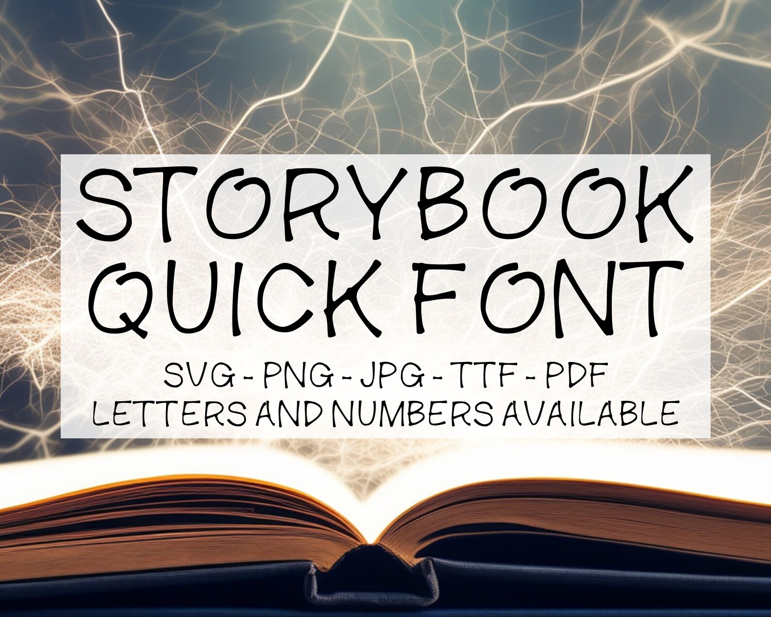 Storybook Quick Font SVG, Storybook Font for Cricut, Storybook Font SVG ...