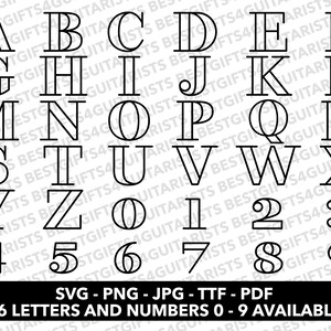 Outlined Font SVG, Outline Font for Cricut, Outline Font SVG, PNG, Jpg ...
