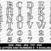 Outlined Font SVG, Outline Font for Cricut, Outline Font SVG, PNG, Jpg ...