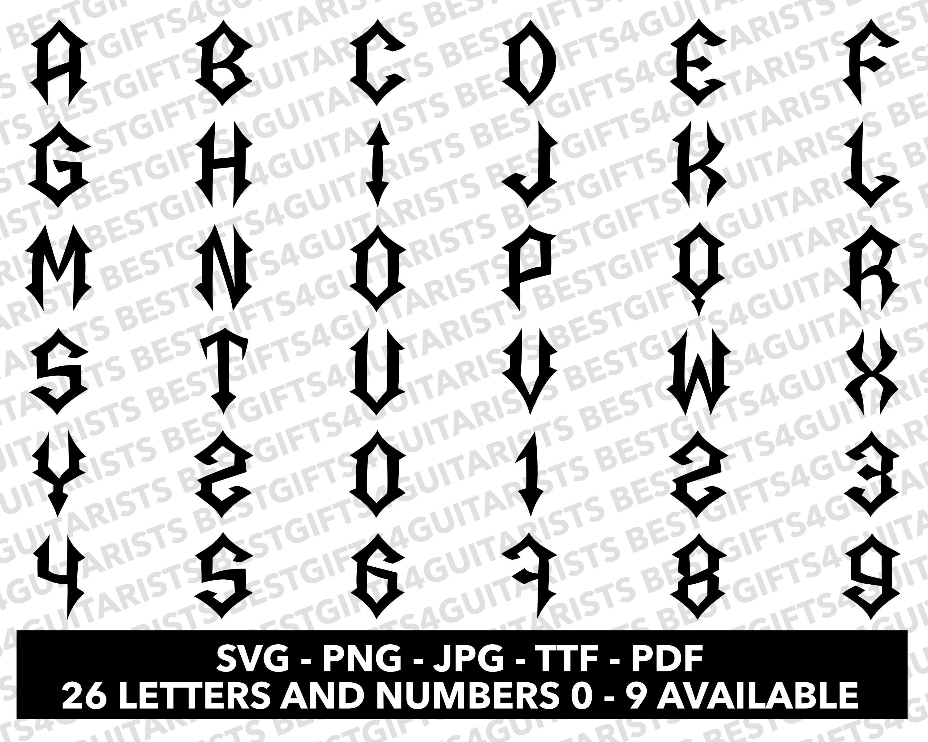 Gamer Font SVG, Horror Font for Cricut, Gamer Font SVG, PNG, Jpg, Ttf ...