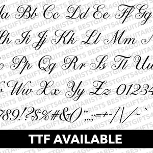 Calligraphy Font SVG, Calligraphy Letters, Wedding Numbers, Calligraphy ...