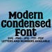 Modern Condensed Font SVG, Modern Font for Canva, Modern Font SVG, PNG ...