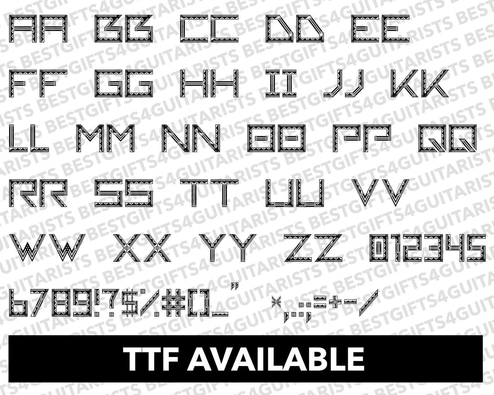 Tribal Font SVG, Tribal Font for Cricut, Tribal Font SVG, PNG, Jpg, Ttf ...